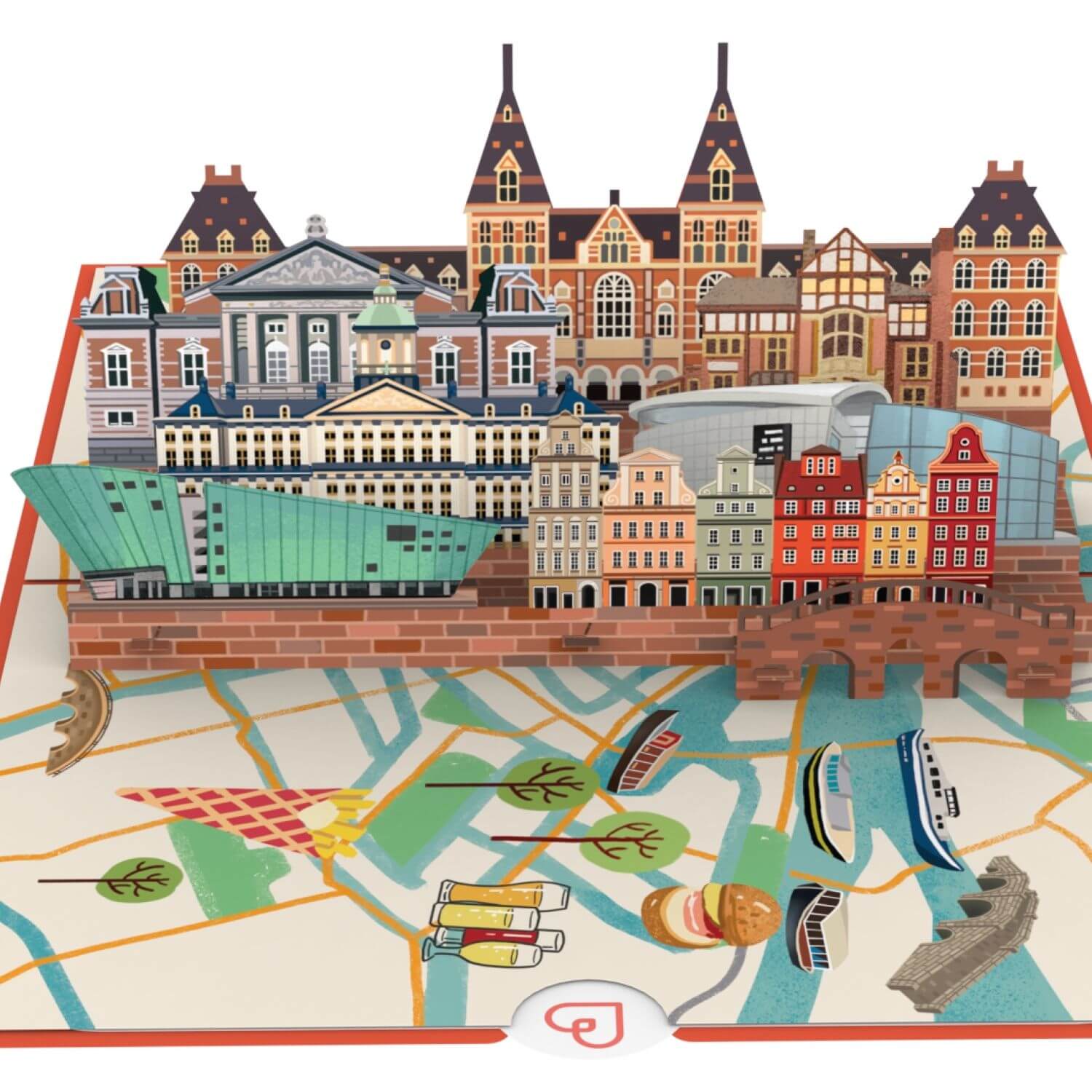 Amsterdam Pop-Up Karte | papercrush